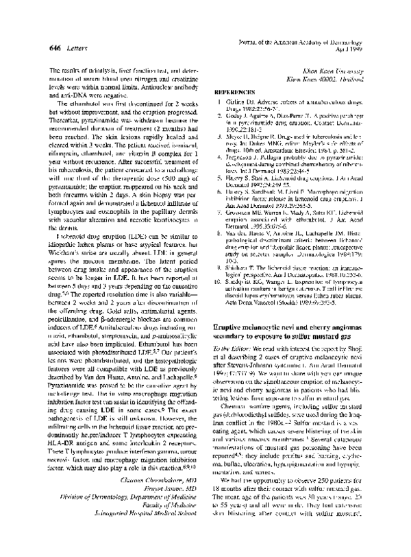 (PDF) Eruptive melanocytic nevi and cherry angiomas secondary to ...