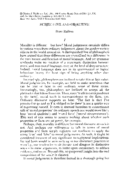 (PDF) Subject-Ive and Objective