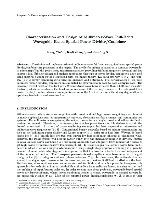 (PDF) Characterization and Design of Millimeter-Wave Full-Band ...