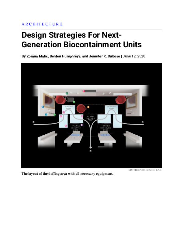 (PDF) Design Strategies For Next-Generation Biocontainment Units