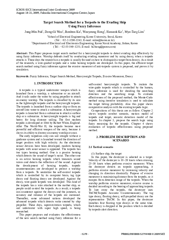 (PDF) Target search method for a torpedo to the evading ship using ...