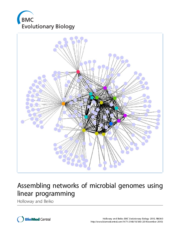 (PDF) Assembling networks of microbial genomes using linear programming