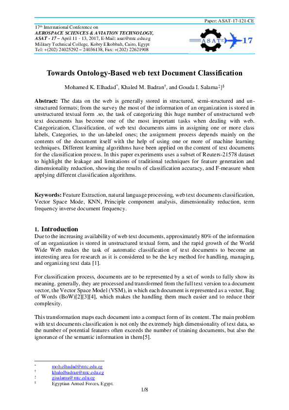 (PDF) Towards Ontology-Based web text Document Classification (PDF) Towards Ontology-Based web text Document Classification