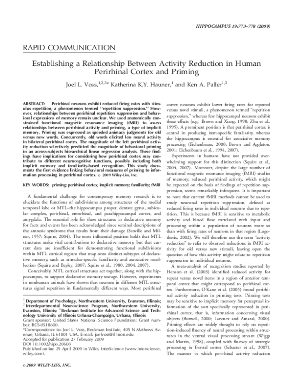 (PDF) Establishing a relationship between activity reduction in human ...