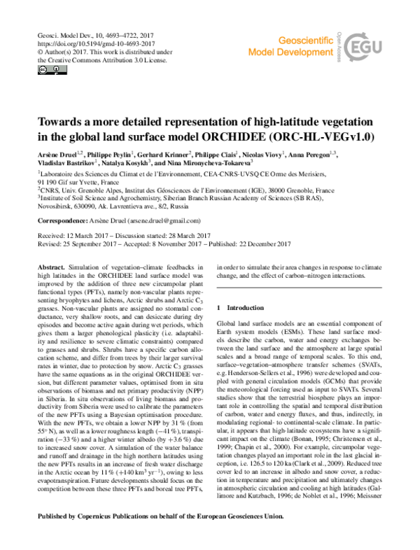 (PDF) Towards a more detailed representation of high-latitude ...