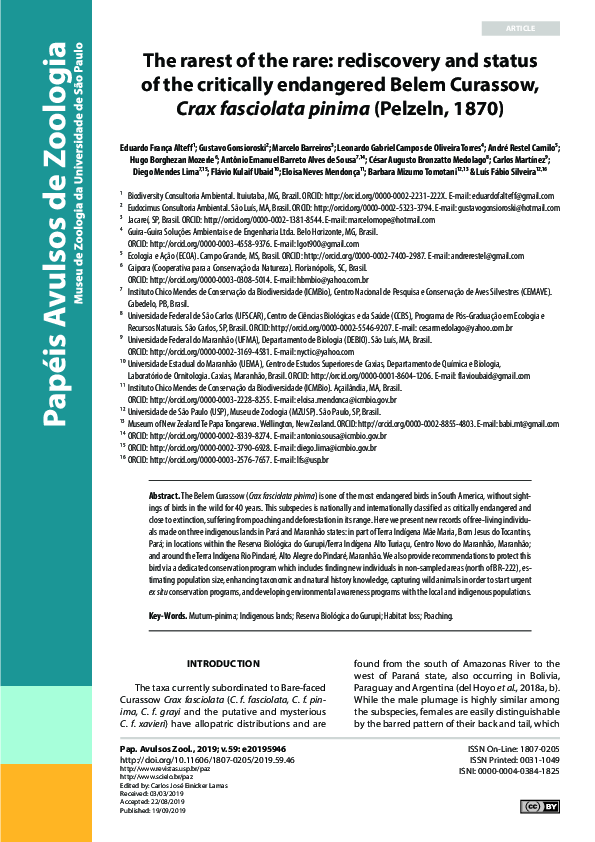 (PDF) The rarest of the rare: rediscovery and status of the critically ...