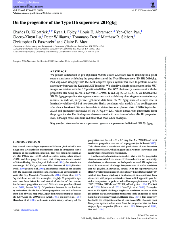 (PDF) On the progenitor of the Type IIb supernova 2016gkg