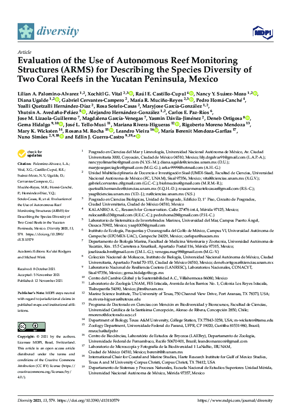 (PDF) Evaluation of the Use of Autonomous Reef Monitoring Structures ...