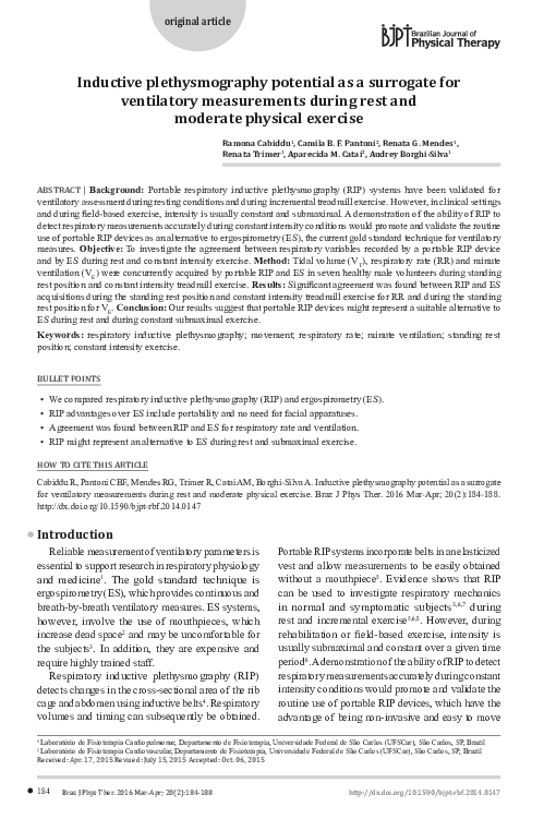 (PDF) Inductive plethysmography potential as a surrogate for ...
