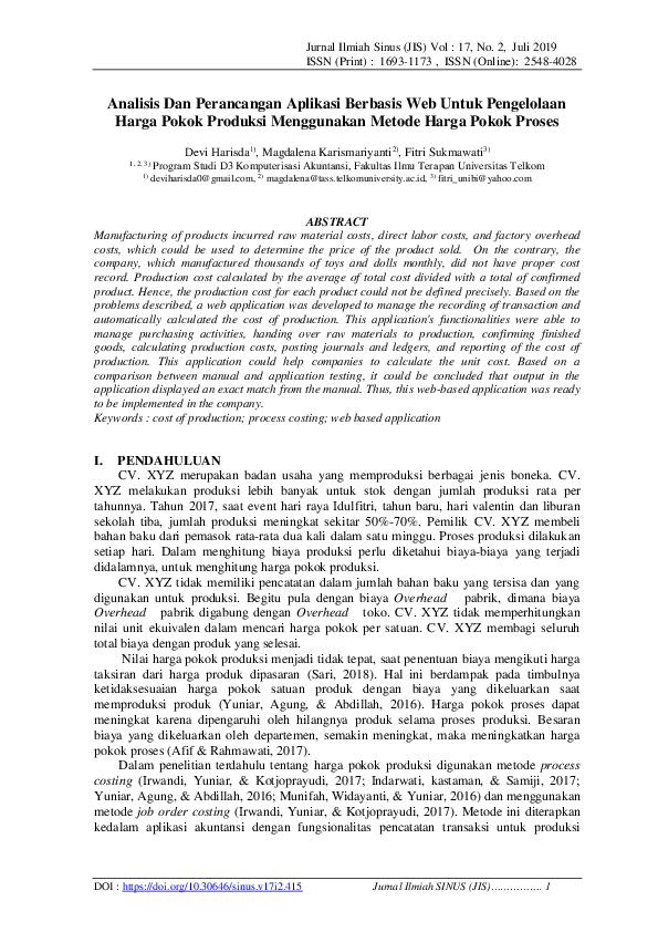 (PDF) Analisis Dan Perancangan Aplikasi Berbasis Web Untuk Pengelolaan ...