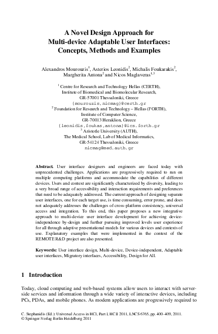 (PDF) A Novel Design Approach for Multi-device Adaptable User ...