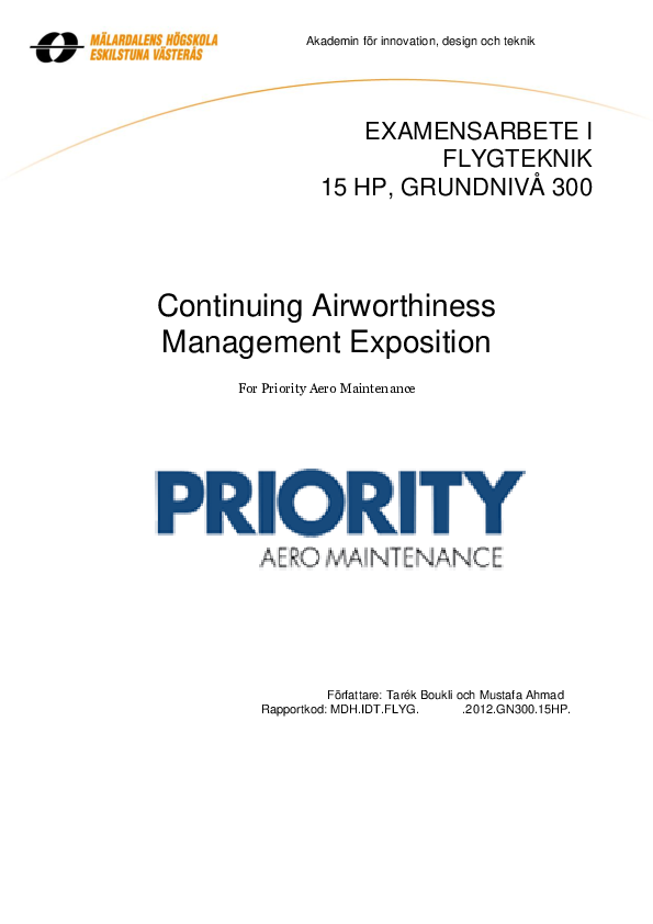 (PDF) Continuing Airworthiness Management Exposition
