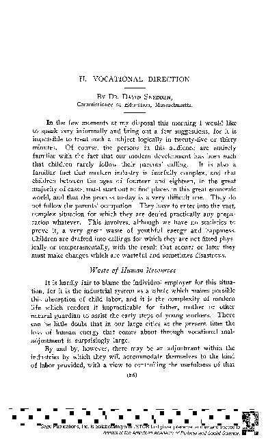 (PDF) Ii. Vocational Direction