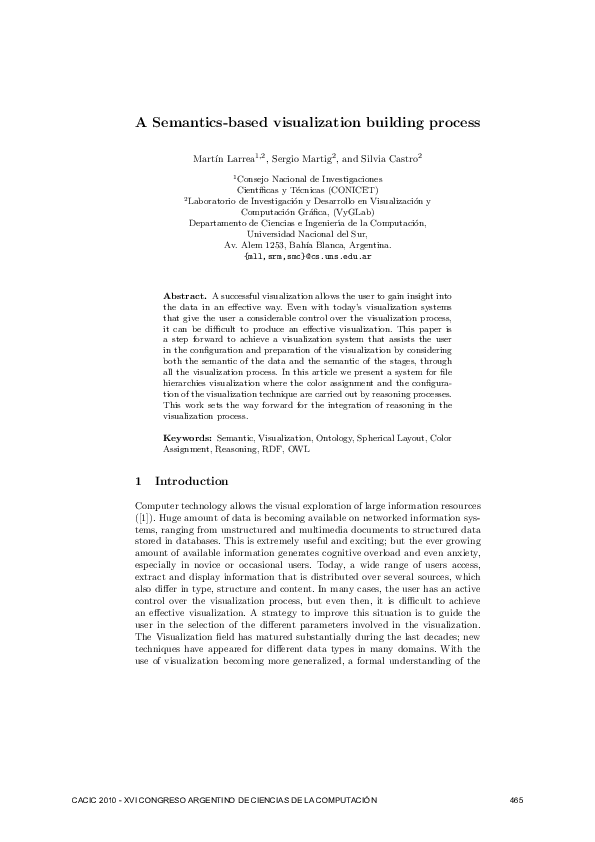 (PDF) A Semantics-based visualization building process