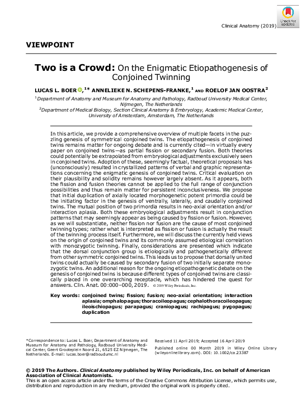 (PDF) Two is a Crowd
