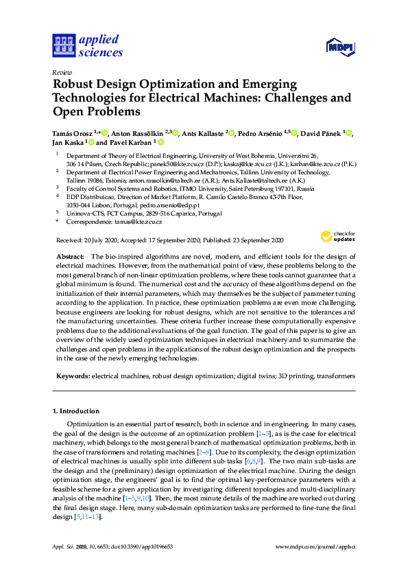 (PDF) Robust Design Optimization and Emerging Technologies for ...