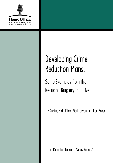 (PDF) Developing crime reduction plans: Some examples from the Reducing ...