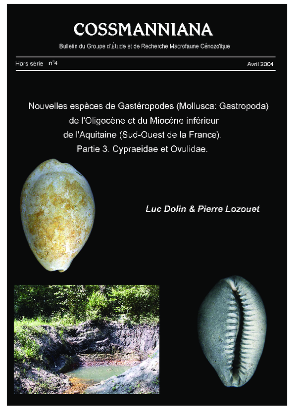 (PDF) Nouvelles espèces de Gastéropodes (Mollusca: Gastropoda) de l ...