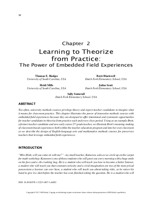 (PDF) Learning to Theorize from Practice