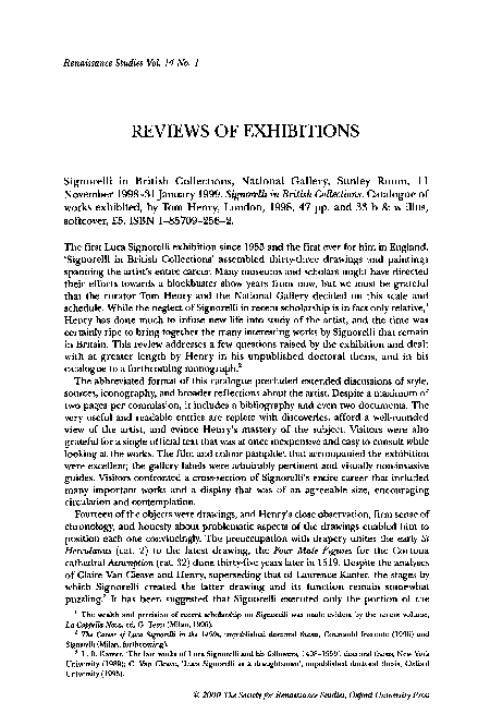 (PDF) Signorelli in British Collections, National Gallery, Sunley Room ...