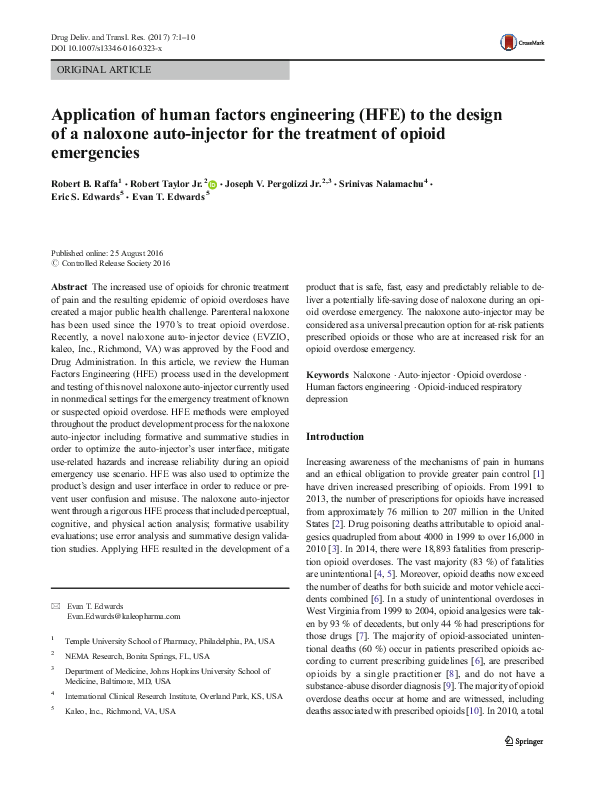 (PDF) Application of human factors engineering (HFE) to the design of a ...