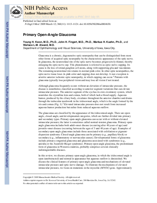 (PDF) 2. Primary Open-Angle Glaucoma