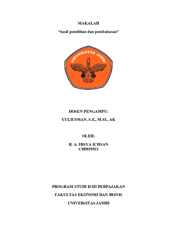 (DOC) MAKALAH HASIL PENELITIAN DAN PEMBAHASAN