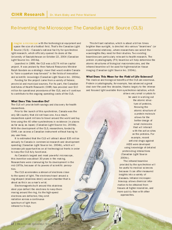 (PDF) Re-inventing the microscope: the Canadian Light Source (CLS)