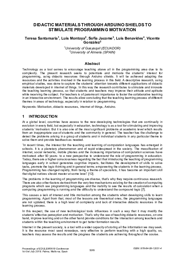 (PDF) DIDACTIC MATERIALS THROUGH ARDUINO SHIELDS TO STIMULATE ...