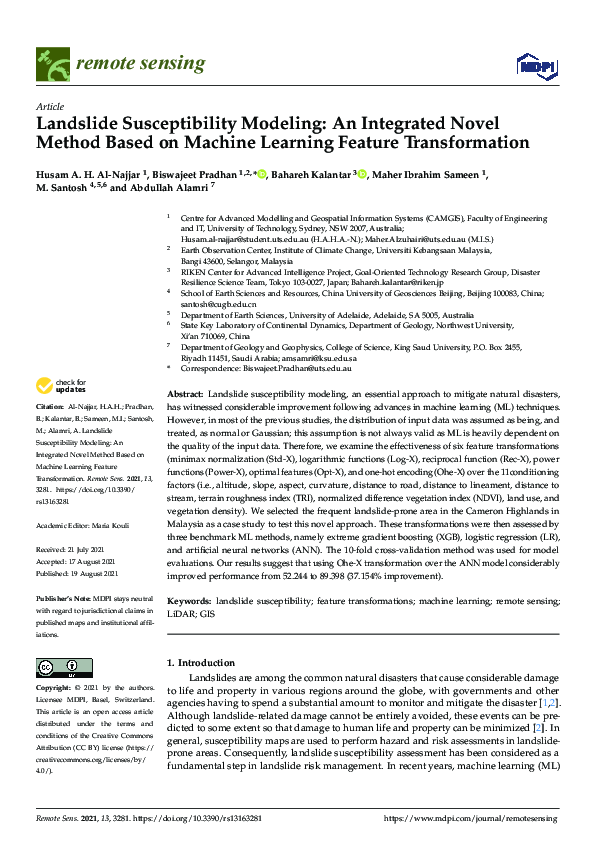 (PDF) Landslide Susceptibility Modeling: An Integrated Novel Method ...