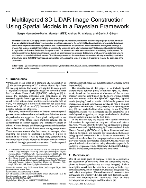 (PDF) Multilayered 3D LiDAR image construction using spatial models in ...