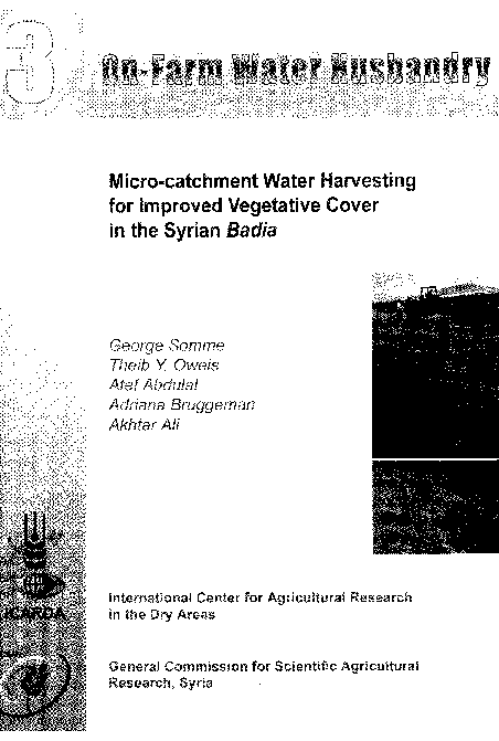 (PDF) Micro-catchment water harvesting for improved vegetative cover in the Syrian Badia