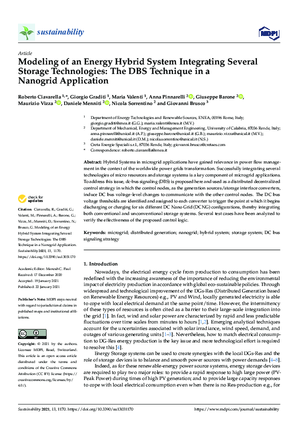 (PDF) Modeling of an Energy Hybrid System Integrating Several Storage Technologies: The DBS ...