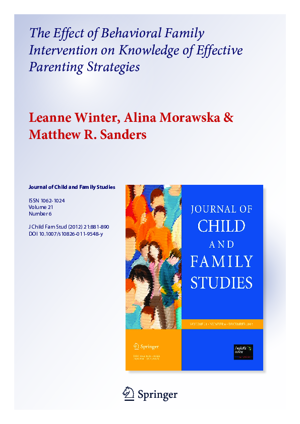 (PDF) The Effect of Behavioral Family Intervention on Knowledge of ...