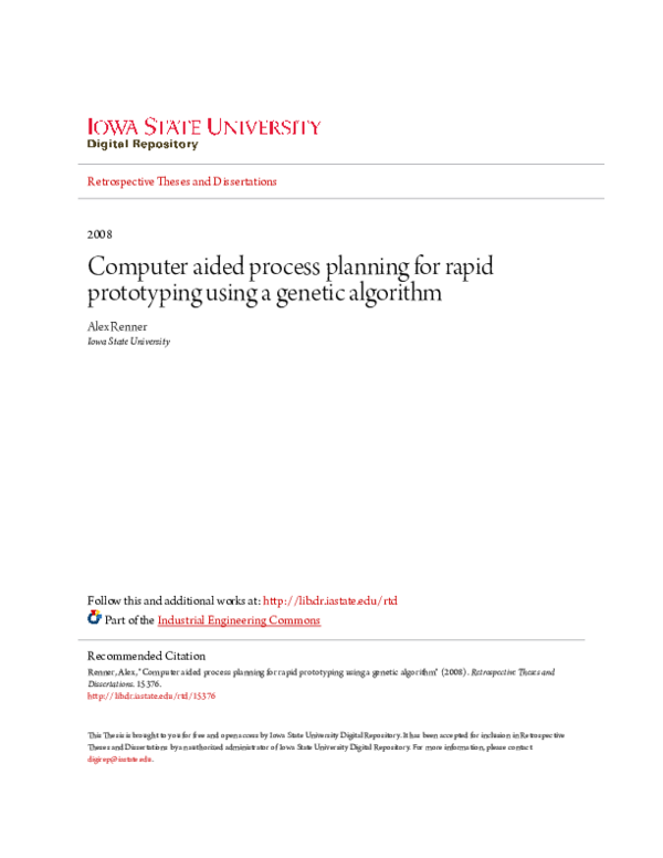 (PDF) Computer-aided process planning for rapid prototyping