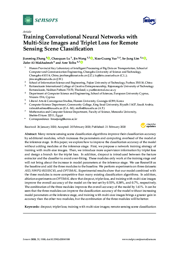 (PDF) Training Convolutional Neural Networks with Multi-Size Images and Triplet Loss for Remote ...