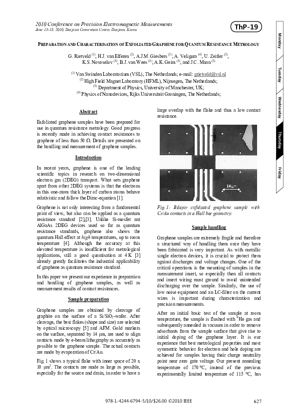 (PDF) Preparation and characterisation of exfoliated graphene for ...
