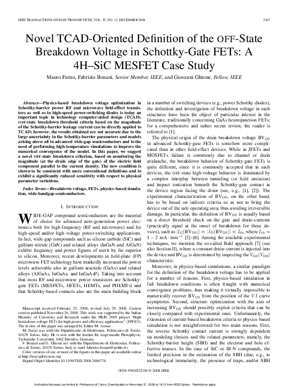 PDF Novel TCAD Oriented Definition Of The Off State Breakdown Voltage In Schottky Gate FETs pdf-novel-tcad-oriented-definition-of-the-off-state-breakdown-voltage-in-schottky-gate-fets