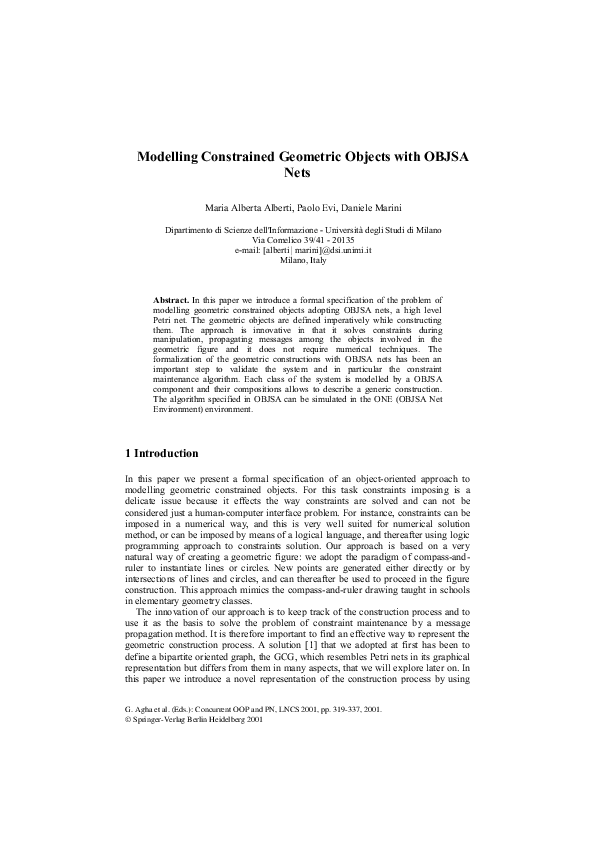 (PDF) Modelling Constrained Geometric Objects with OBJSA | Maria Alberta Alberti - Academia.edu