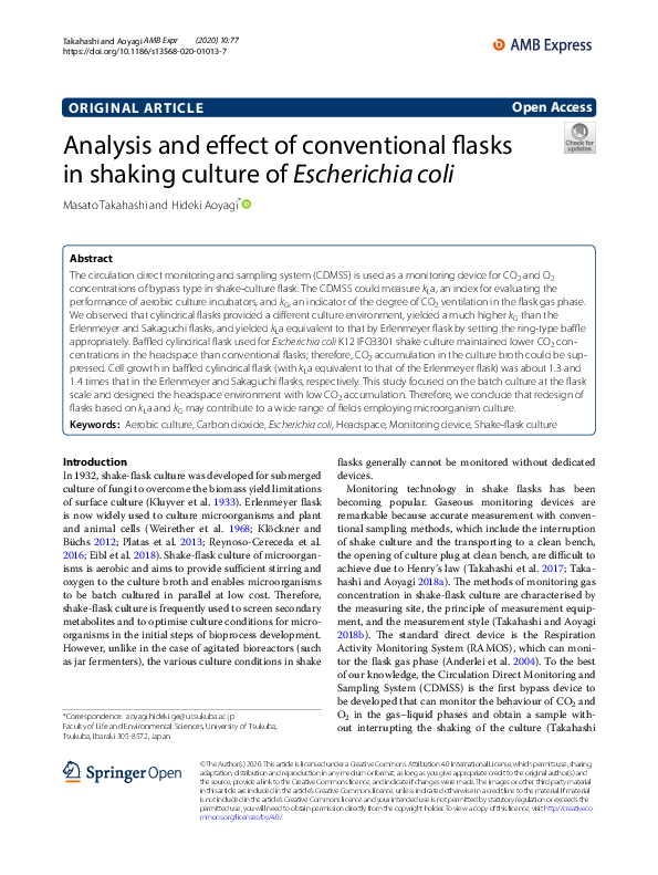 (PDF) Analysis and effect of conventional flasks in shaking culture of ...