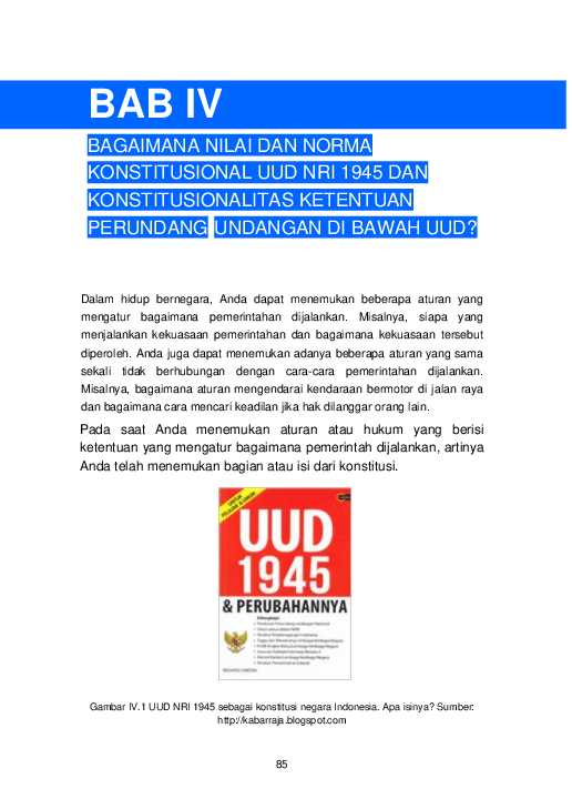 (PDF) Nilai dan Norma Konstitusi UUD NRI 1945