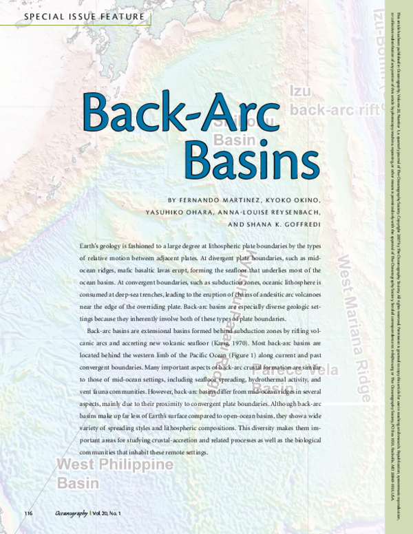 (PDF) Back-Arc Basins