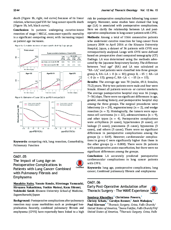 (PDF) OA01.06 Early Post-Operative Ambulation after Thoracic Surgery ...