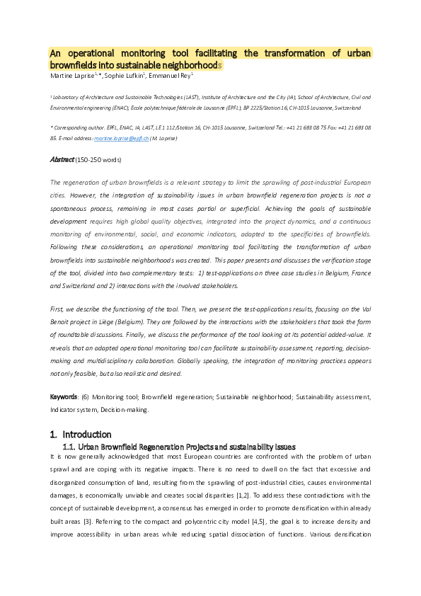 (PDF) An operational monitoring tool facilitating the transformation of ...