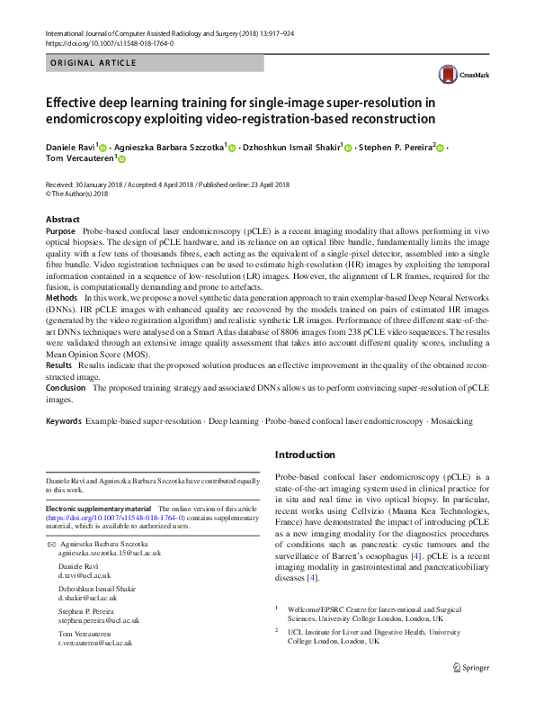 (PDF) Effective deep learning training for single-image super ...