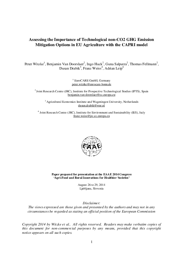 (PDF) Assessing the importance of technological non-CO2 GHG emission ...