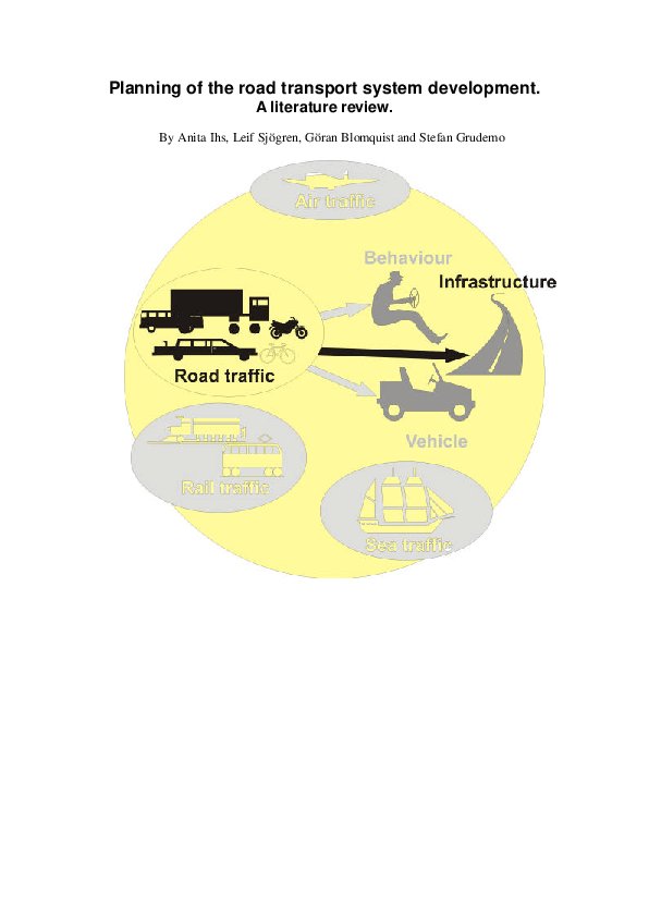 (PDF) Planning of the road transport system development. A literature ...