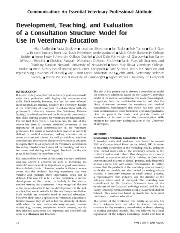(PDF) Development, Teaching, and Evaluation of a Consultation Structure ...