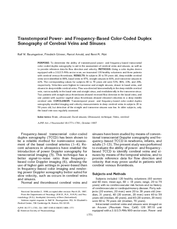 Transtemporal power- and frequency-based color-coded duplex sonography ...