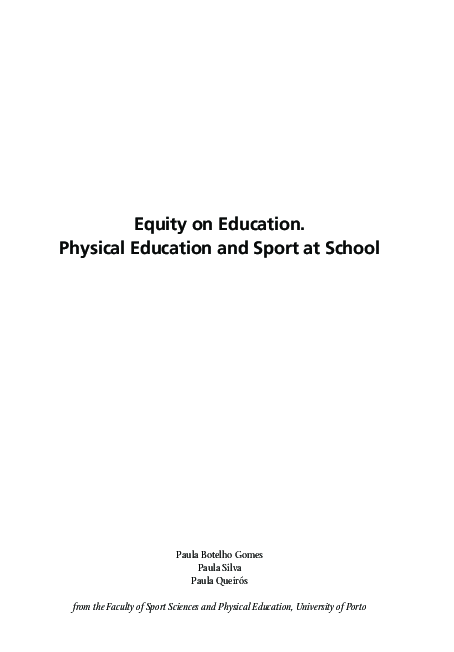 (PDF) Equity on Education. Physical Education and Sport at School
